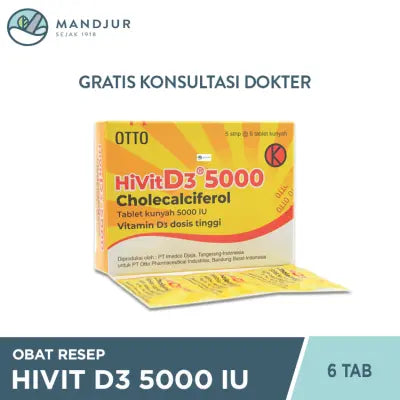 HiVit D3 5000 IU 6 Tablet — Apotek Mandjur
