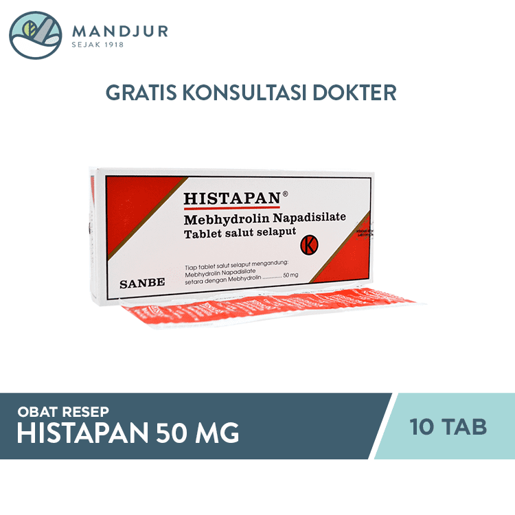 Histapan 50mg 10 Tablet — Apotek Mandjur