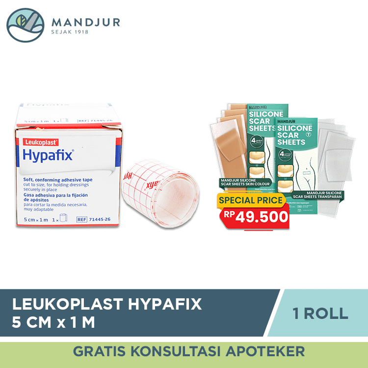 Hypafix Plaster Roll 5 CM x 1 M — Apotek Mandjur