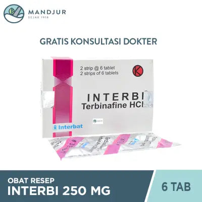 Interbi 250 mg 6 Tablet — Apotek Mandjur