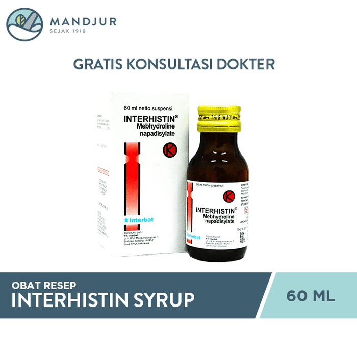 Interhistin Sirup 60 mL — Apotek Mandjur