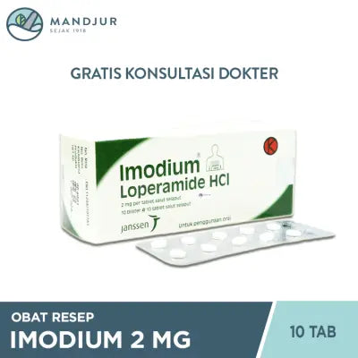 Imodium 2 Mg Strip 10 Tablet — Apotek Mandjur