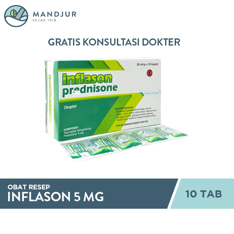 Inflason 5 mg 10 Tablet — Apotek Mandjur