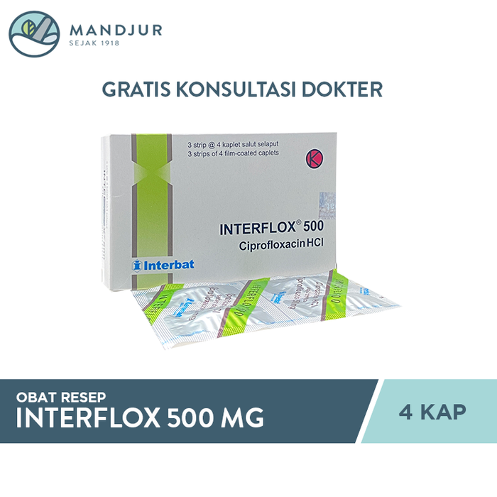 Interflox 500 mg 4 Kapsul — Apotek Mandjur