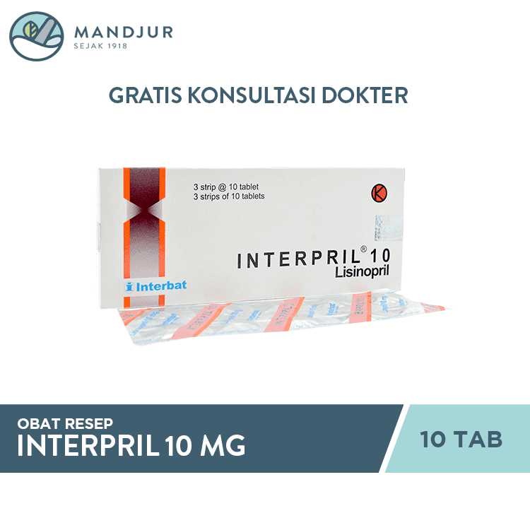 Interpril 10 mg 10 Tablet — Apotek Mandjur