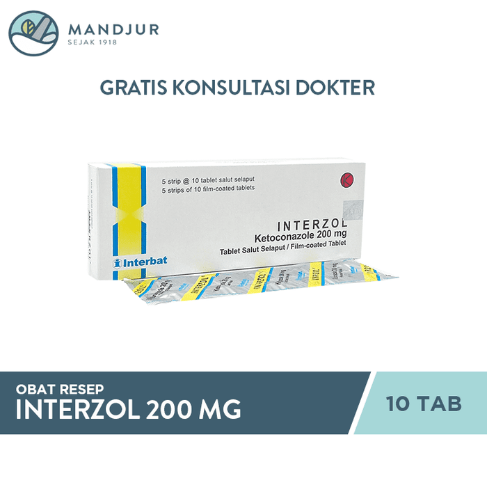 Interzol 200 mg 10 Tablet — Apotek Mandjur