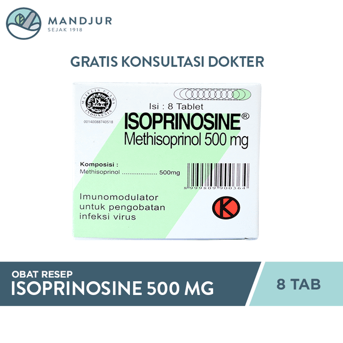 Isoprinosine 500 Mg 8 Tablet — Apotek Mandjur