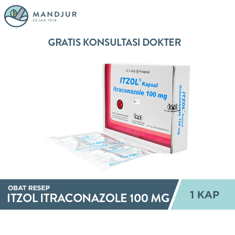 Itzol 100 Mg 1 Kapsul — Apotek Mandjur