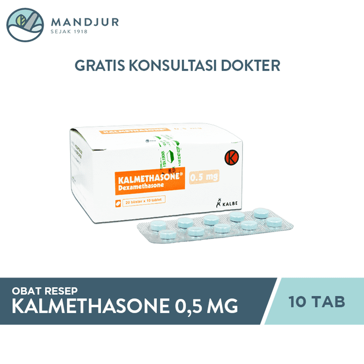 Kalmethasone 0.5 Mg Strip 10 Tablet — Apotek Mandjur