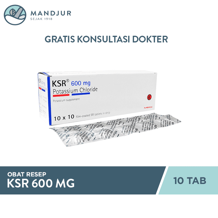KSR 600 Mg 10 Tablet — Apotek Mandjur