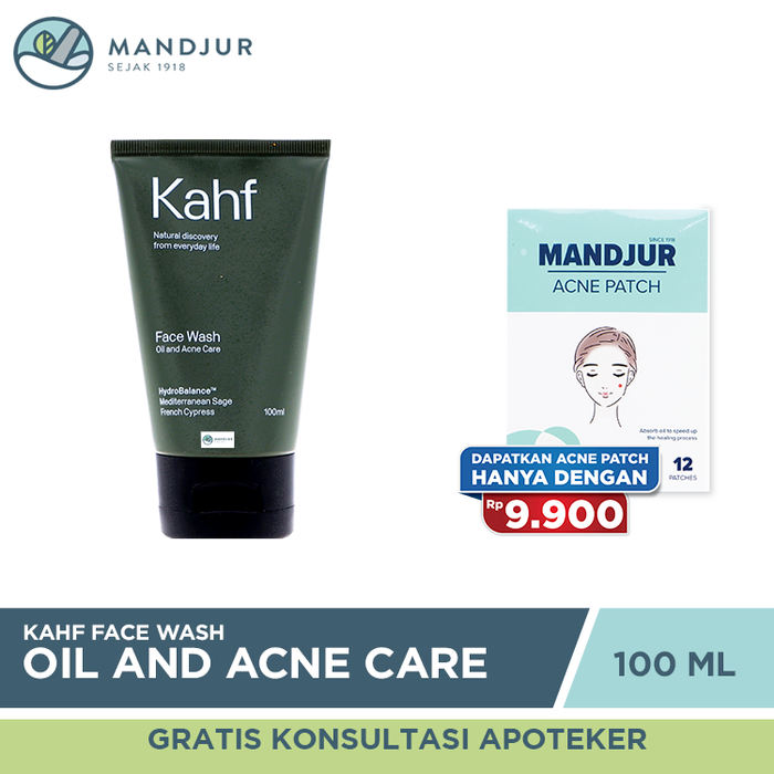 Kahf Oil and Acne Care Face Wash 100 mL — Apotek Mandjur