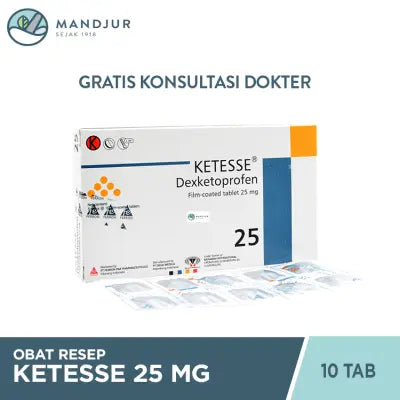 Ketesse 25 Mg 10 Tablet — Apotek Mandjur