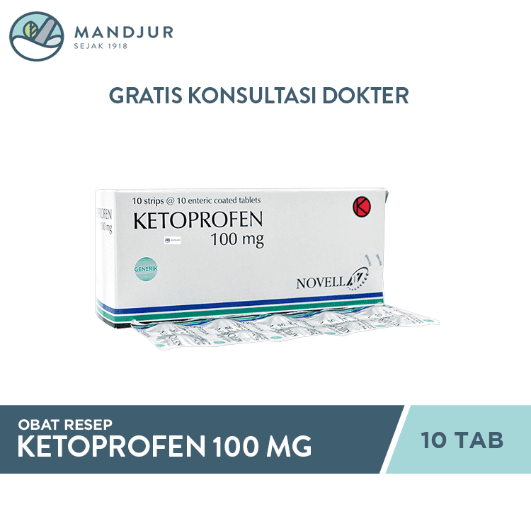 Ketoprofen 100 Mg 10 Tablet — Apotek Mandjur