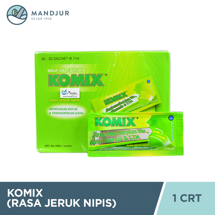 Komix (Rasa Jeruk Nipis) - Dus Isi 30 Sachet — Apotek Mandjur