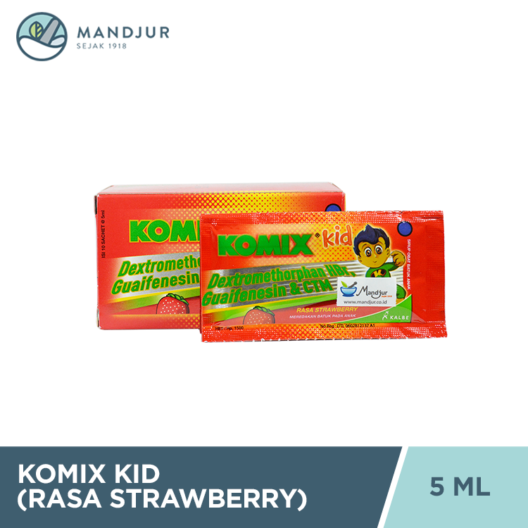 Komix Kid (Rasa Strawberry) Sachet 5 mL — Apotek Mandjur