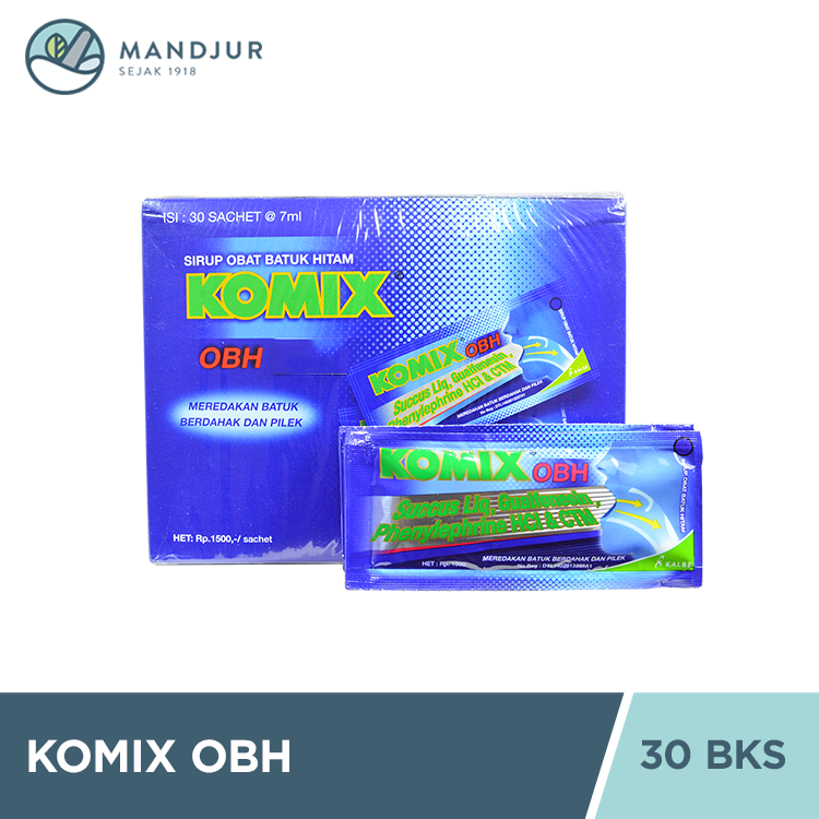 Komix OBH Dus Isi 30 sachet — Apotek Mandjur