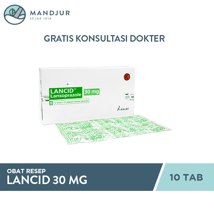 Lancid 30 Mg Strip 10 Tablet — Apotek Mandjur