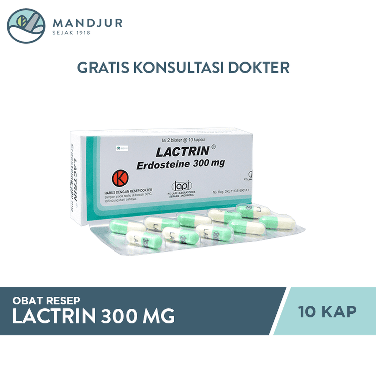 Lactrin 300 mg 10 Kapsul — Apotek Mandjur
