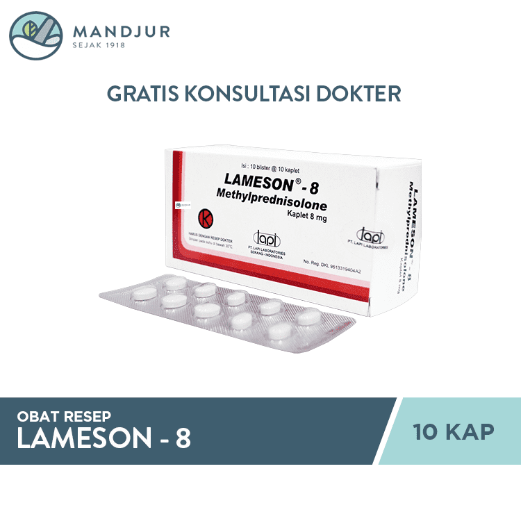 Lameson 8 Mg Strip 10 Tablet — Apotek Mandjur