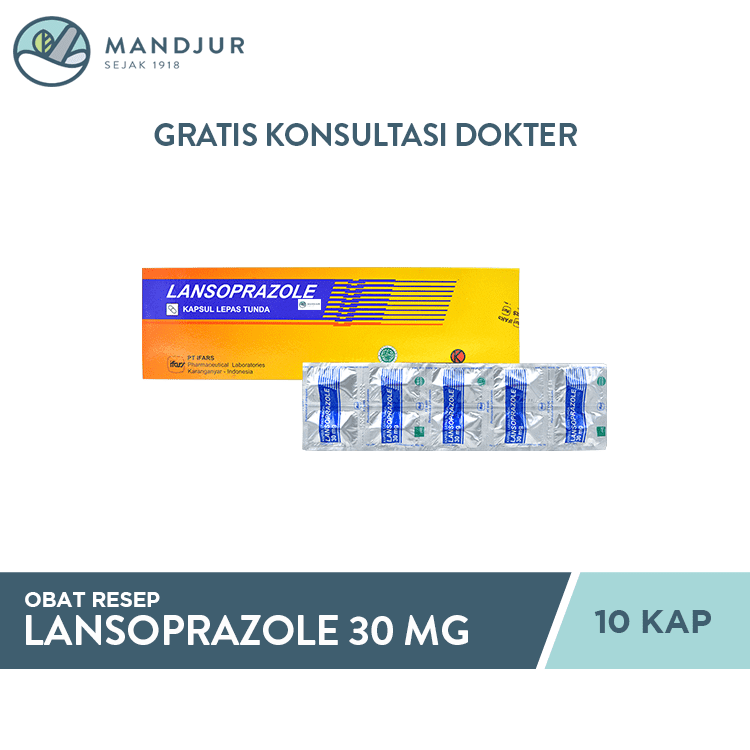 Lansoprazole 30 Mg Strip 10 Kapsul — Apotek Mandjur