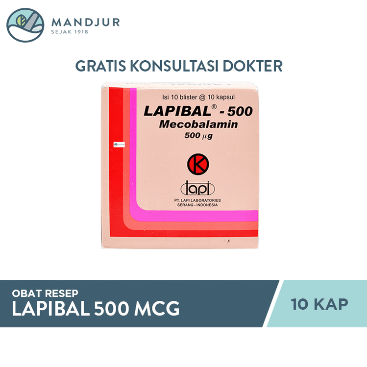 Lapibal 500 Mcg 10 Kapsul — Apotek Mandjur