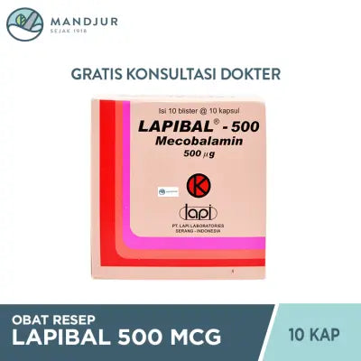 Lapibal 500 Mcg 10 Kapsul — Apotek Mandjur