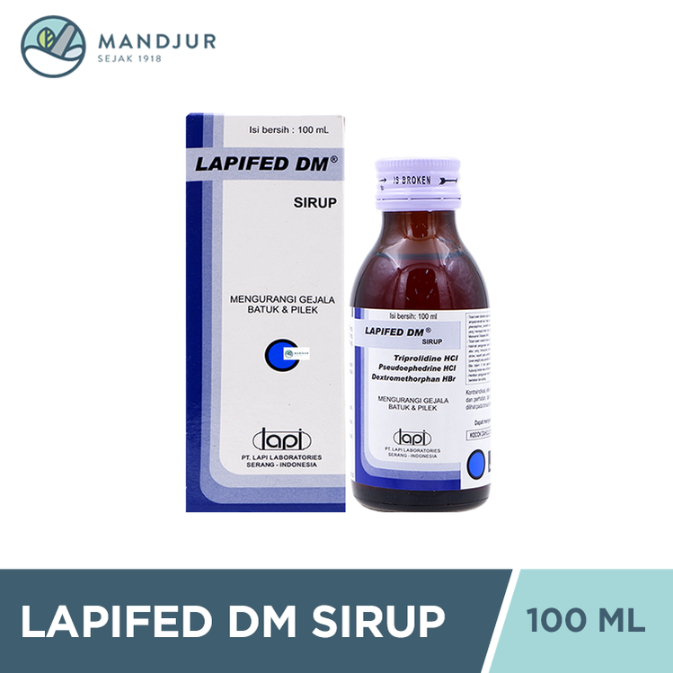 Lapifed DM Sirup 100 ml — Apotek Mandjur