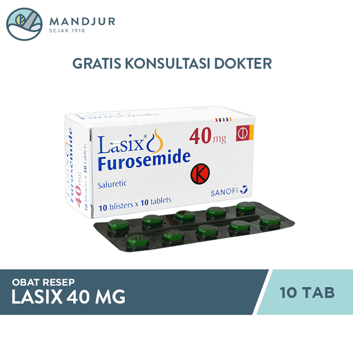 Lasix 40 Mg 10 Tablet — Apotek Mandjur
