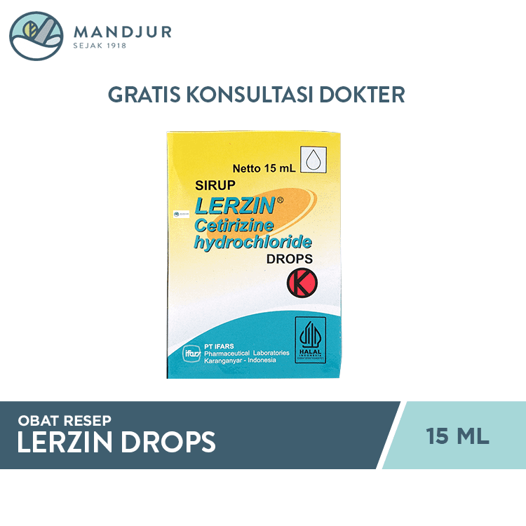 Lerzin Drops 15 ml — Apotek Mandjur