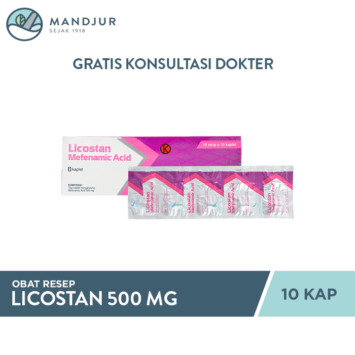 Licostan 500 mg 10 Kaplet — Apotek Mandjur