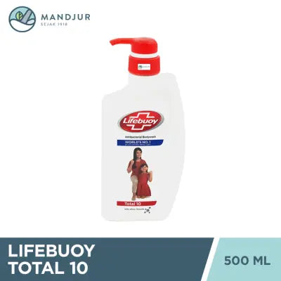 Lifebuoy Sabun Mandi Cair Pump Total 10 500 ML — Apotek Mandjur