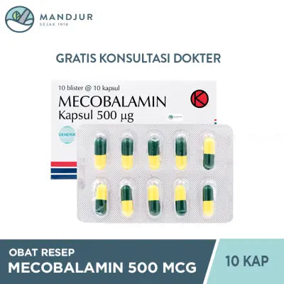 Mecobalamin Novell 500 Mcg 10 Kapsul — Apotek Mandjur