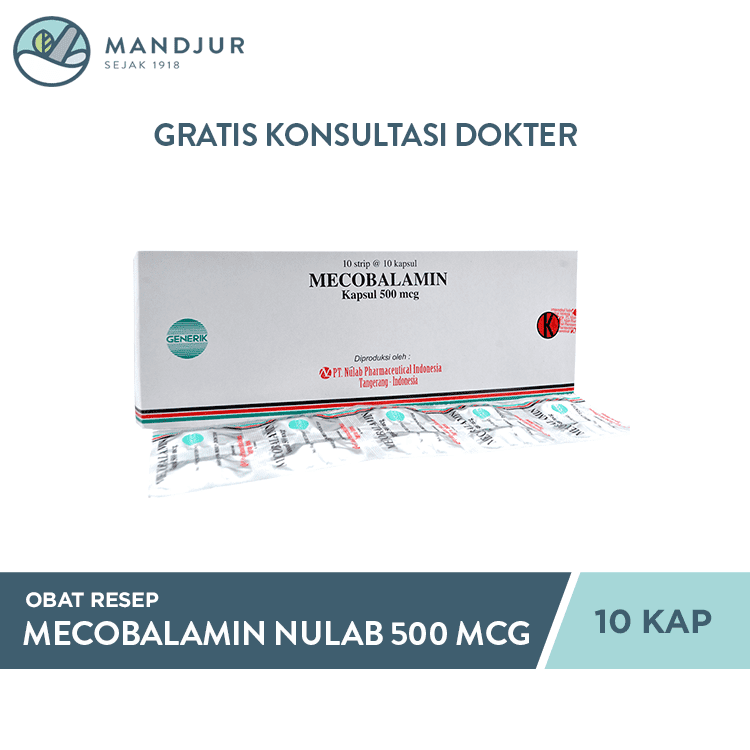Mecobalamin 500 Mcg Strip 10 Kapsul — Apotek Mandjur