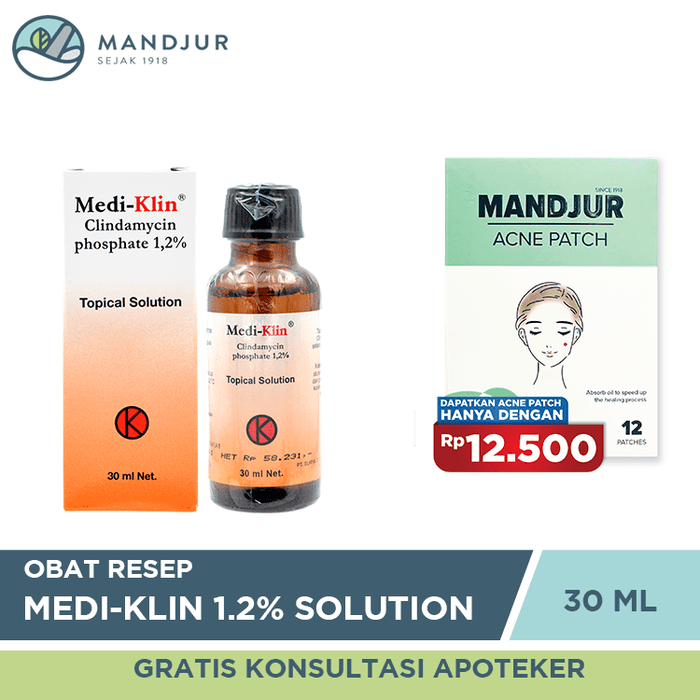 Medi-Klin 1.2% Solution 30 mL — Apotek Mandjur
