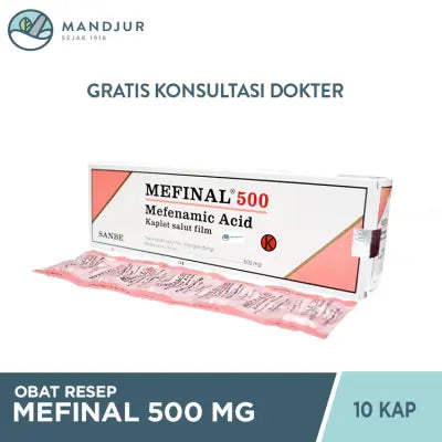 Mefinal 500 Mg Strip 10 Kaplet — Apotek Mandjur