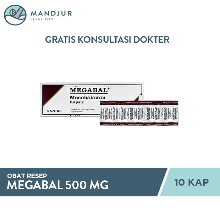 Megabal 500 Mcg 10 Kapsul — Apotek Mandjur