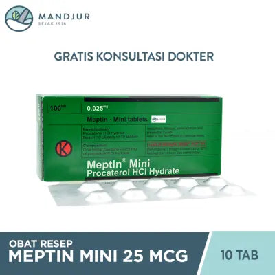 Meptin Mini 25 mcg 10 Tablet — Apotek Mandjur