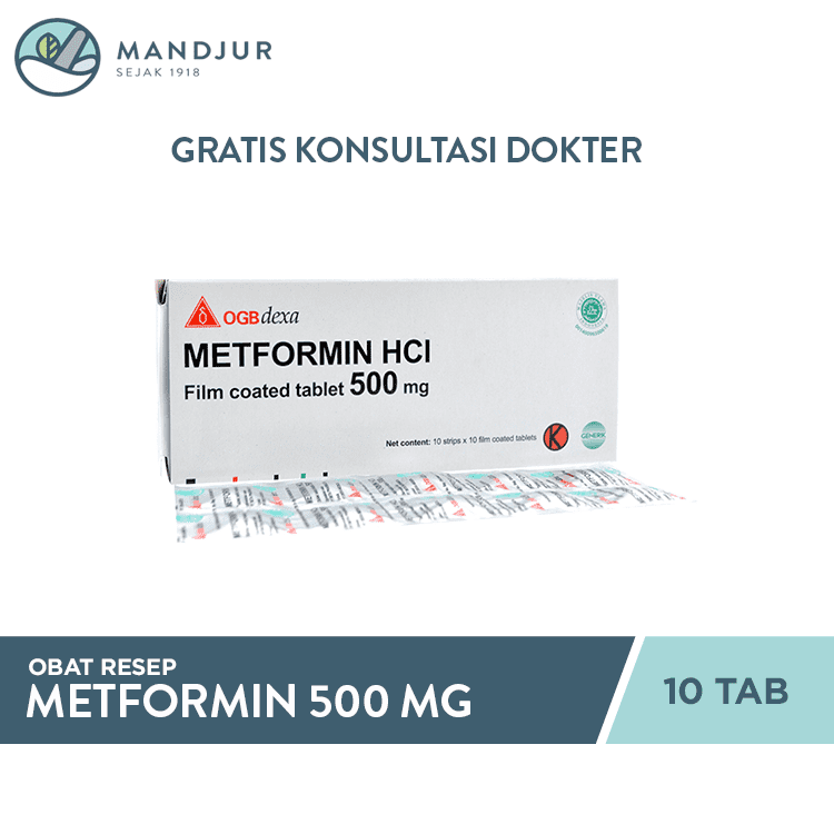 Metformin 500 Mg 10 Tablet — Apotek Mandjur