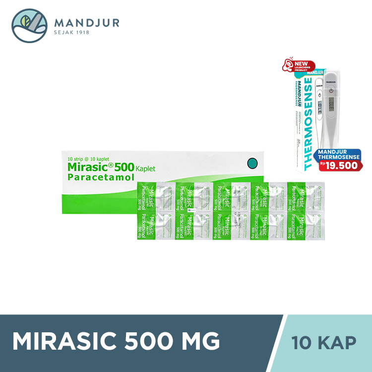 Mirasic 500 mg 10 Kaplet — Apotek Mandjur