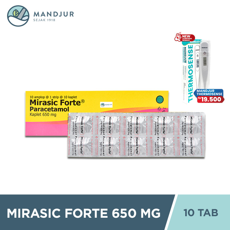 Mirasic Forte 650 mg 10 Tablet — Apotek Mandjur