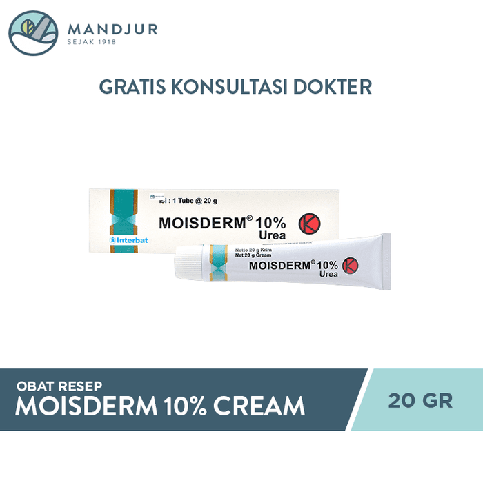 Moisderm 10% Cream 20 G — Apotek Mandjur