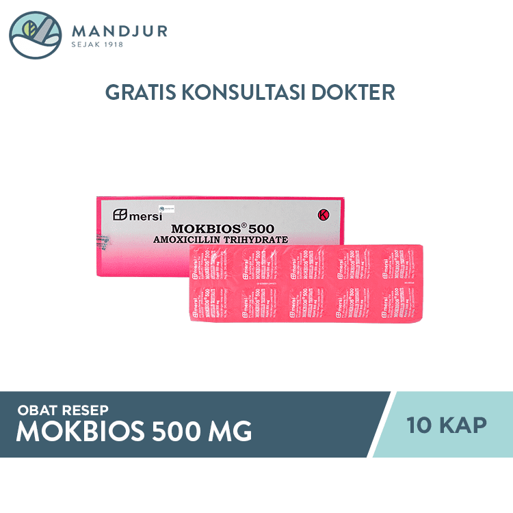 Mokbios 500 mg 10 Kaplet — Apotek Mandjur