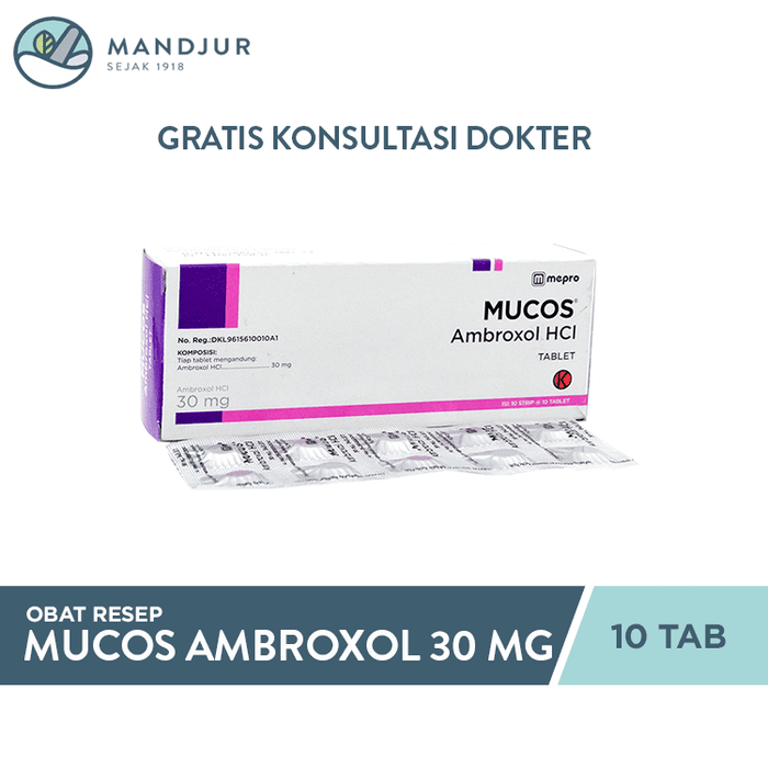 Mucos 30 mg 10 Tablet — Apotek Mandjur