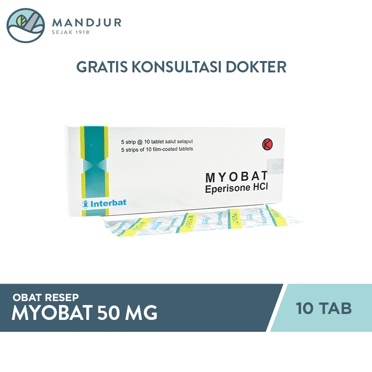 Myobat 50 mg 10 Tablet — Apotek Mandjur