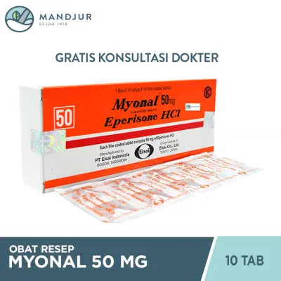 Myonal 50 Mg 10 Tablet — Apotek Mandjur