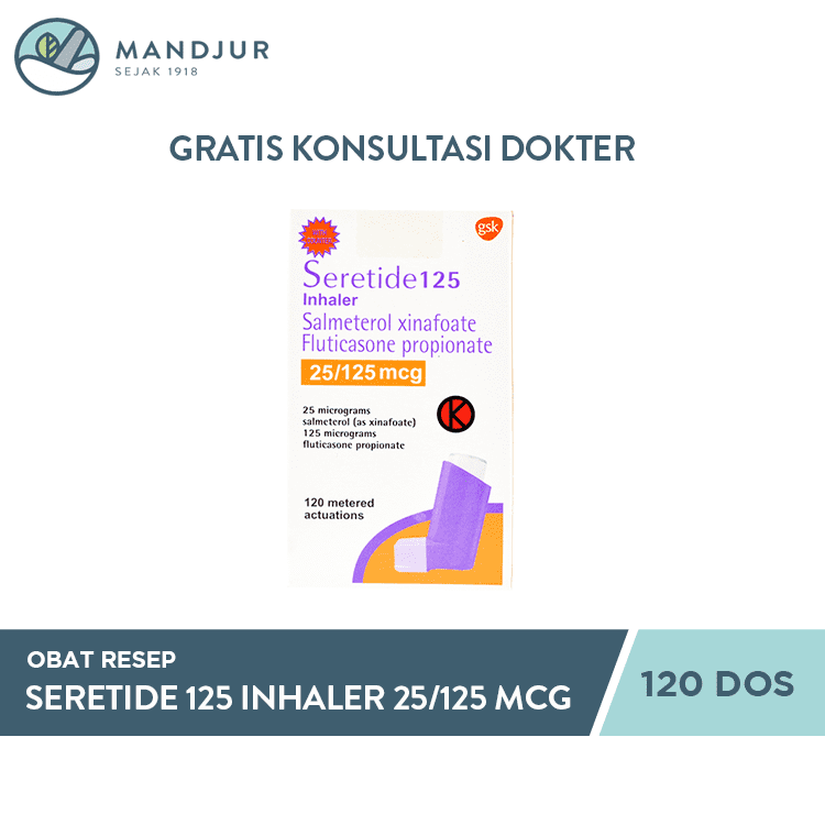 Seretide Inhaler 25/125 Mcg 120 Dosis — Apotek Mandjur