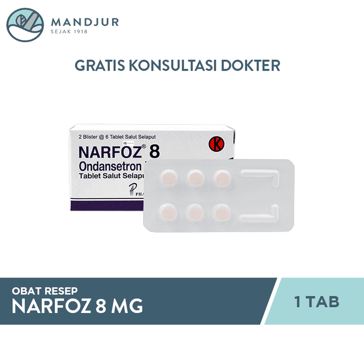 Narfoz 8 Mg 1 Tablet — Apotek Mandjur