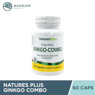 Natures Plus Ginkgo-Combo 60 Kapsul — Apotek Mandjur