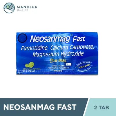Neosanmag Fast 2 Tablet - Obat Maag dan Asam Lambung — Apotek Mandjur