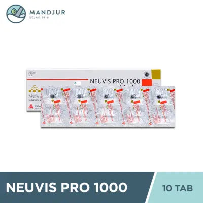 Neuvis Pro 1000 Strip 10 Tablet — Apotek Mandjur